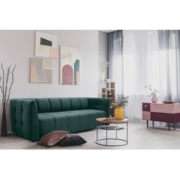 exxpo - sofa fashion 3-Sitzer Gaja, Inklusive Bettfunktion und Bettkasten, grün