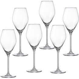 Ritzenhoff & Breker Ritzenhoff & Breker Weißweinglas Salsa, Glas, robust und kristallklar, 6-teilig, weiß