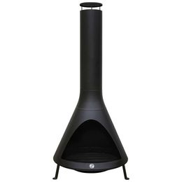 WESTMANN Feuerstelle LG 900, mit Rauchablass, BxTxH: 70x70x160 cm, schwarz