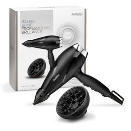 BaByliss Ionic-Haartrockner 6713DE Pro Shine, 2200 W, AC Haartrockner mit Diffusor, schwarz