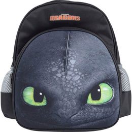 United Labels® Kinderrucksack Dreamworks Dragons - Ohnezahn, 31 cm, schwarz