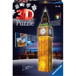 Ravensburger 3D-Puzzle Big Ben bei Nacht, 216 Puzzleteile, mit Farbwechsel LEDs; Made in Europe, FSC® - schützt Wald - weltweit, bunt