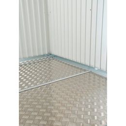 BioHort Gerätehaus-Fußboden AvantGarde M, BxT:163,5x163,5 cm, Für Stahlgerätehaus, silberfarben