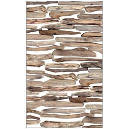 Fensterfolie Look Driftwood, MySpotti, halbtransparent, glatt, 60 x 100 cm, statisch haftend, beige|braun