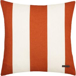 Esprit Dekokissen Neo Stripe, mit Streifen, Kissenhülle ohne Füllung, 1 Stück, orange