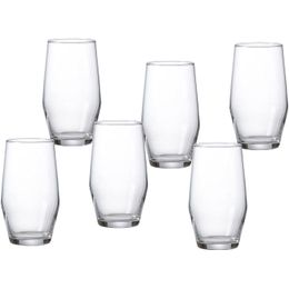 Ritzenhoff & Breker Ritzenhoff & Breker Longdrinkglas Salsa, Glas, robust und kristallklar, 6-teilig, weiß