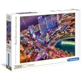 Clementoni® Puzzle High Quality Collection, Las Vegas, 2000 Puzzleteile, Made in Europe, bunt
