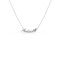Firetti Namenskette Schmuck Geschenk Silber 925 Halskette mit deinem Namen, silberfarben