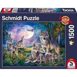 Schmidt Spiele Puzzle Wölfe, 1500 Puzzleteile, Made in Europe, bunt