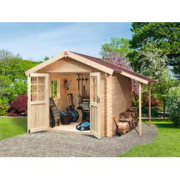 Weka Gartenhaus Jens Gr.3, BxT: 416x360 cm, (Set), beige