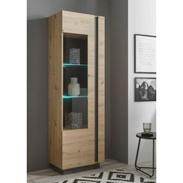 Inosign Vitrine CLAiR Vitrine 23 Höhe 194 cm, braun