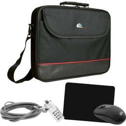 PEDEA Laptoptasche Notebook-Tasche Starter Kit 43,9 cm (17,3 Zoll), schwarz