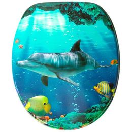 Sanilo WC-Sitz Delphin Korallen, blau
