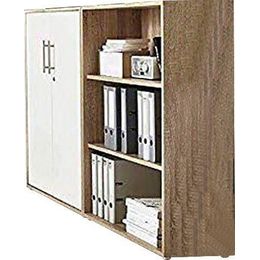 BMG Möbel Büromöbel-Set Tabor Office, (Set, 2-St), beige|weiß