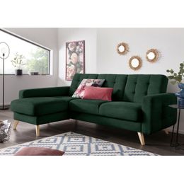 exxpo - sofa fashion Ecksofa Nappa, grün