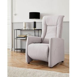 Sit & More sit&more TV-Sessel Melissa, wahlweise elektrisch oder manuell verstellbar, optional Aufstehhilfe, silberfarben
