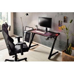 MCA furniture Gamingtisch Gaming Tisch, schwarz