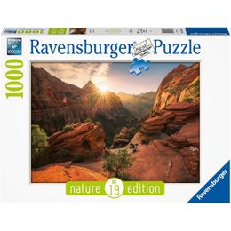 Ravensburger Puzzle Zion Canyon USA, 1000 Puzzleteile, FSC® - schützt Wald - weltweit; Made in Germany, bunt