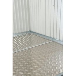 BioHort Gerätehaus-Fußboden Gr. 150, BxT:141x69 cm, für Geräteschrank, silberfarben