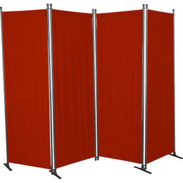 Angerer Freizeitmöbel Paravent (4 St), (B/H): ca. 170x165 cm, rot