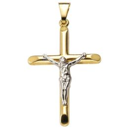 Firetti Kettenanhänger Schmuck Geschenk Gold 333 Halsschmuck Anhänger für Halskette Kreuz, gelb|goldfarben|silberfarben
