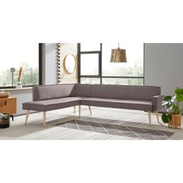 exxpo - sofa fashion Eckbank Lungo, Frei im Raum stellbar, braun