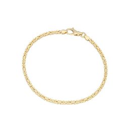 Firetti Goldarmband Schmuck Geschenk Gold 375 Armschmuck Armkette Goldarmband Königskette, gelb|goldfarben