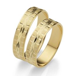 Firetti Trauring Schmuck Geschenk Gold 375 Hochzeit Ehering "LIEBE", Made in Germany, gelb|goldfarben