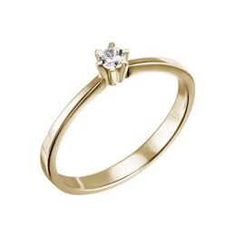 Firetti Diamantring Schmuck Geschenk Gold 375 Damenring Verlobungsring Goldring Solitär, mit Brillant, gelb|goldfarben|weiß