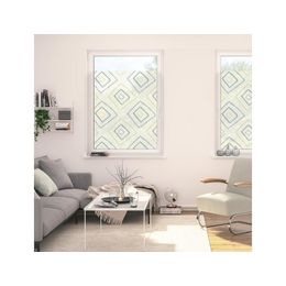 Fensterfolie Fensterfolie selbstklebend, Sichtschutz, Stripy Boho Rectangle - Beige, LICHTBLICK ORIGINAL, blickdicht, glatt, beige