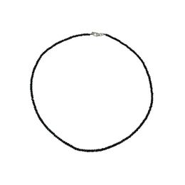 Firetti Kette ohne Anhänger Schmuck Geschenk Silber 925 Halsschmuck Halskette Spinell, Made in Germany - mit Spinell, schwarz|silberfarben