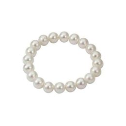 Firetti Perlenarmband Schmuck Geschenk Armschmuck Armkette Perle, Made in Germany - mit Süßwasserzuchtperle, weiß