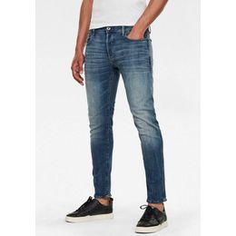 G-Star Raw Slim-fit-Jeans 3301 Slim mit toller Waschung und Elasthan, blau