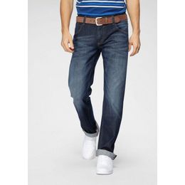 Mustang Straight-Jeans STYLE MICHIGAN STRAIGHT in 5-Pocket-Form, blau