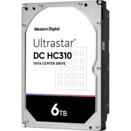 Western Digital Ultrastar DC HC310 6TB SAS HDD-Festplatte (6 TB) 3,5", Bulk, silberfarben