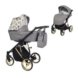 babies-on-wheels Kombi-Kinderwagen Molto Gold-Edition 2 in 1