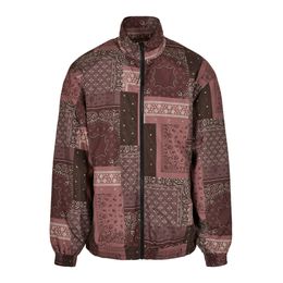 Urban Classics Jacke Herren Gr&ouml;&szlig;e S dunkelbraun / beere / wei&szlig; Sommerjacke