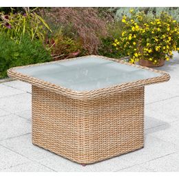 Merxx Gartentisch Duplex Tisch, 71x72 cm, beige