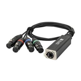 Showgear CS-4F/3 - 4-channel DMX shuttle snake via network cable