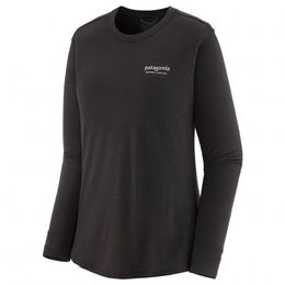 Patagonia - Women's L/S Cap Cool Merino Graphic Shirt - Merinoshirt Gr L schwarz