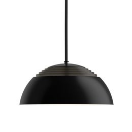 Louis Poulsen - AJ Royal LED Pendelleuchte Ø 25cm - schwarz/lackiert/H 11,4cm / Ø 25cm/2700K/508lm/dimmbar