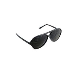 Goods+Gadgets Brille Lochbrille Rasterbrille, Augen-Training Zensurbrille