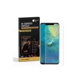 Protectorking Schutzfolie 1x 9H Hartglas für Huawei Mate 20 Pro FULL CURVED Displayschutz Schutz