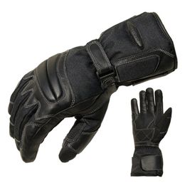 PROANTI Motorradhandschuhe für Regenwetter geeignet, wasserdicht, schwarz