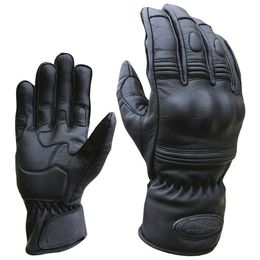 PROANTI Motorradhandschuhe Leder Chopper Handschuhe, schwarz