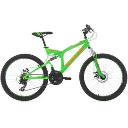 KS-Cycling Jugendfahrrad KS CYCLING "XTRAXX" Fahrräder Gr. 43 cm, 24 Zoll (60,96 cm), grün (grün, orange) Kinder Alle Fahrräder