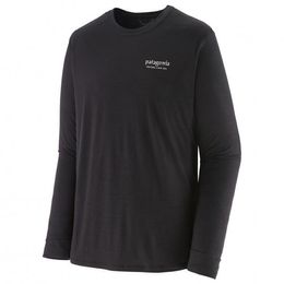 Patagonia - L/S Cap Cool Merino Graphic Shirt - Merinoshirt Gr M schwarz