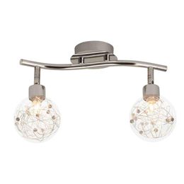 BRILLIANT LEUCHTEN Brilliant Joya Spotbalken Chrom, 2-flammig