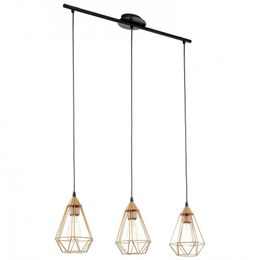 Eglo Leuchten Eglo TARBES Pendelleuchte Schwarz, 3-flammig