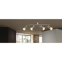 Globo Hernan Deckenstrahler Grau, Silber, 4-flammig